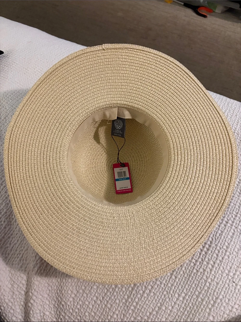 Vince Camuto | Accessories | Nwt Vince Camuto Natural Straw Sun Hat ...